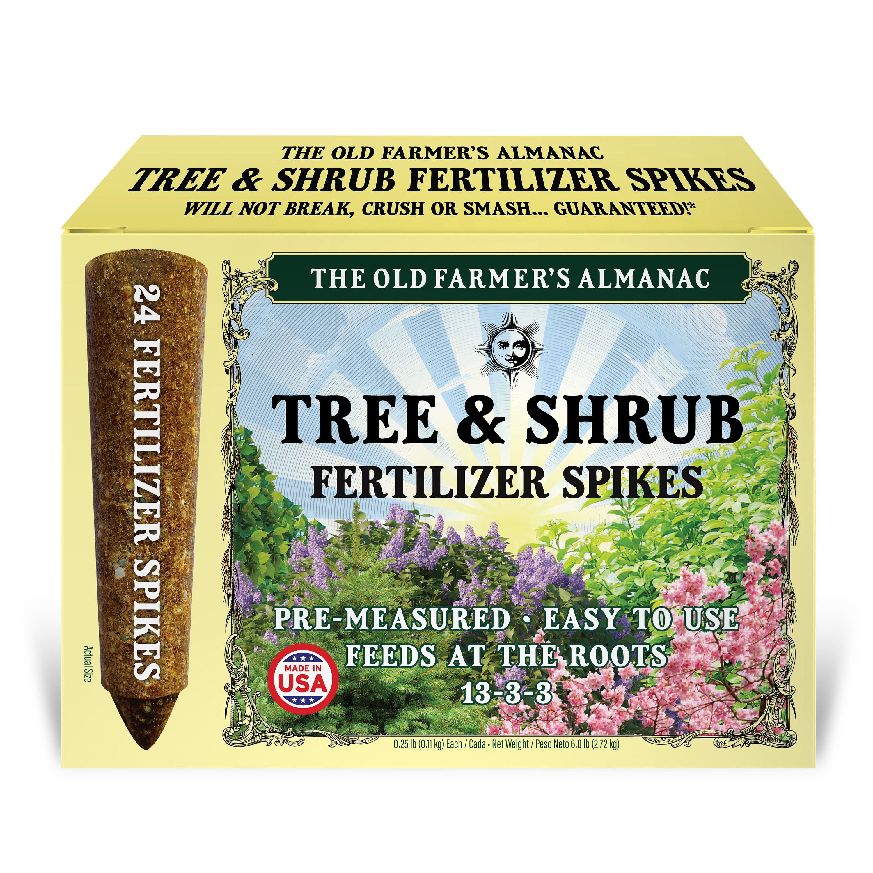 Tree & Shrub Fertilizer Spikes: the Old Farmer's Almanac, NPK 13-3-3 - Etsy