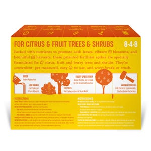 Fertilizer Spikes for Citrus, Fruit Trees & Shrubs: Simplygro, NPK 8-4 ...