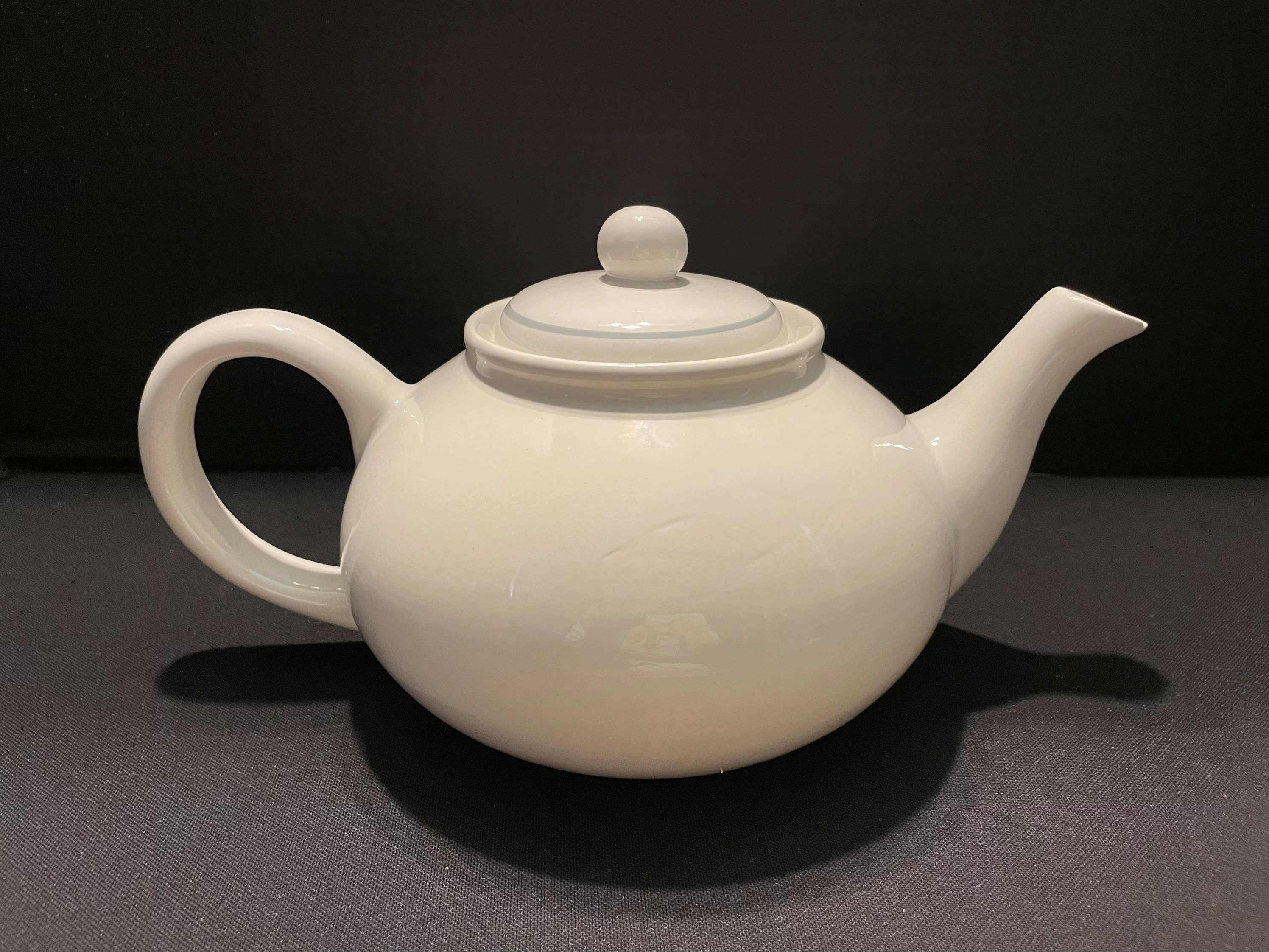 Vintage Fat Squatty Fruit Basket Teapot - Etsy