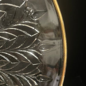 Vintage Large Clear Glass Platter - Etsy