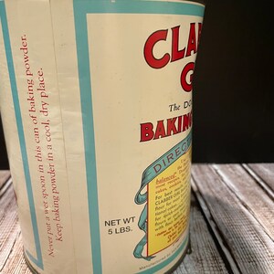 Vintage Clabber Girl Baking Powder Tin - Etsy