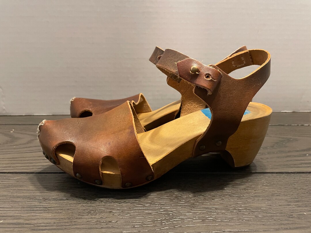 Vintage Diesel Leather Clog Sandals - Etsy