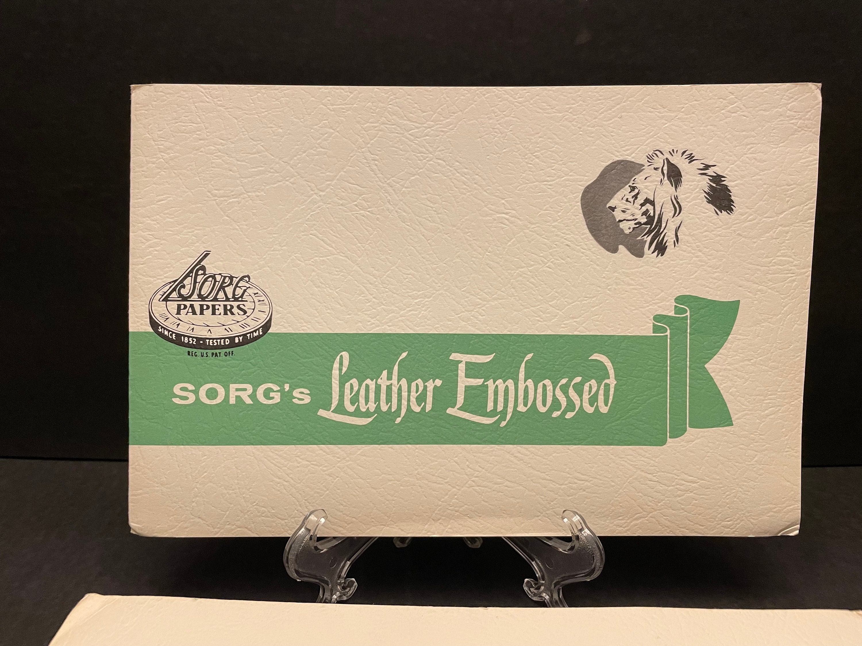 Vintage Salesman Booklet of Leather Embossed Papers - Etsy