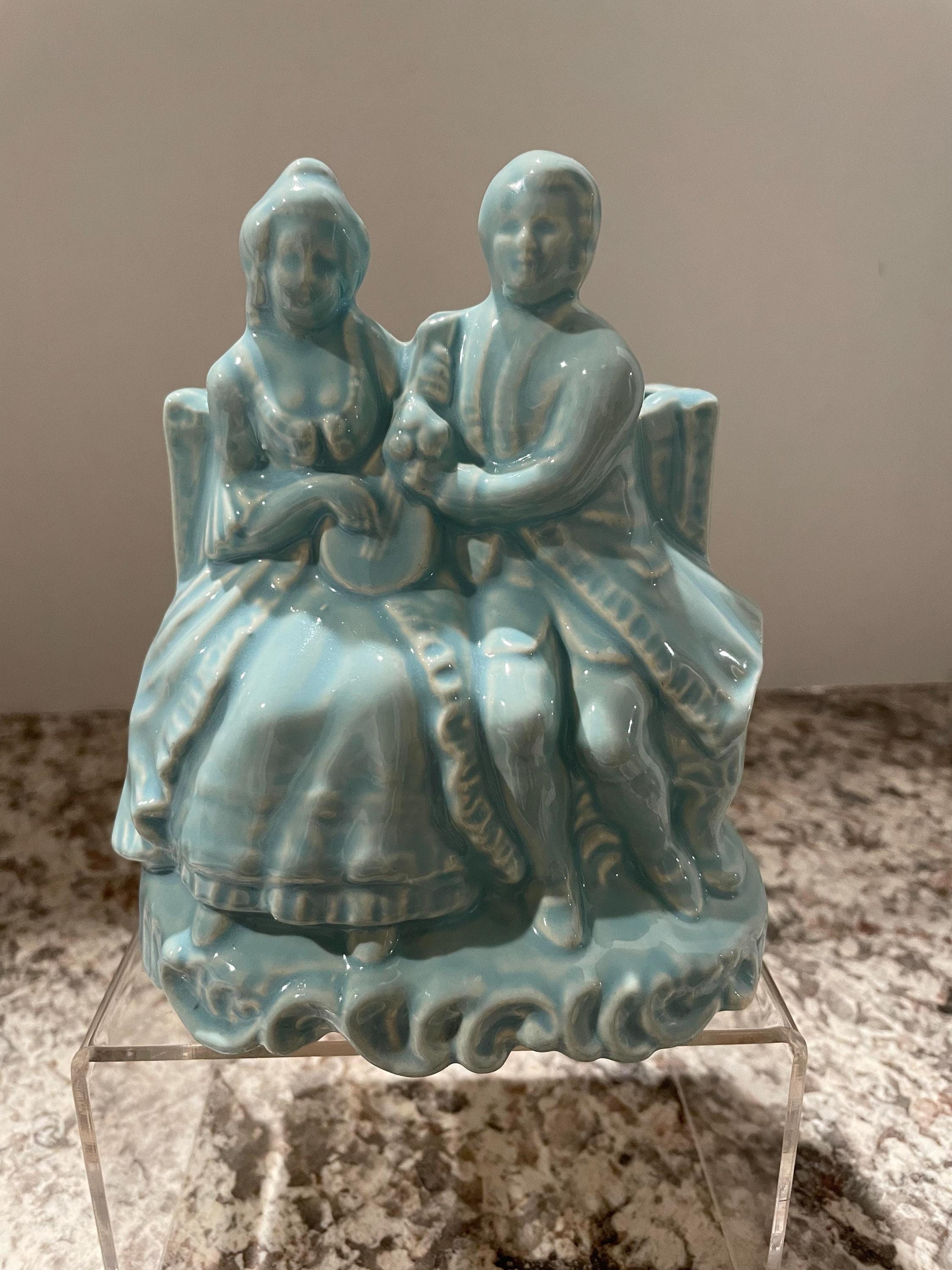 1962 Cameron Pottery Colonial Couple Planter - Etsy