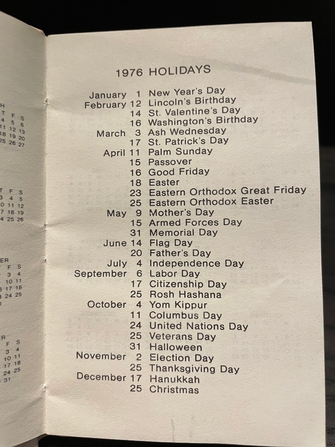 1976 Hallmark Diary - Etsy