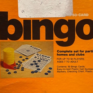 Vintage Bingo Game - Etsy