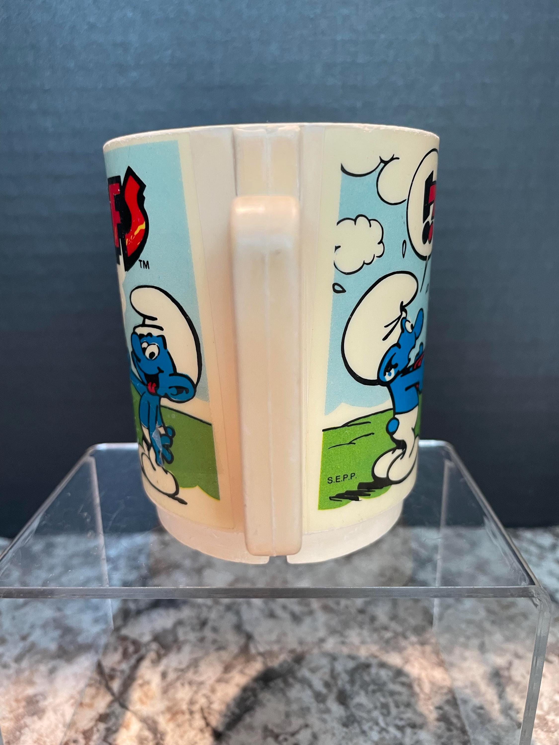 1980's Smurfs Plastic Cup - Etsy
