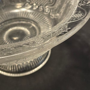 Vintage EAPG Rochelle Glass Compote Bowl - Etsy