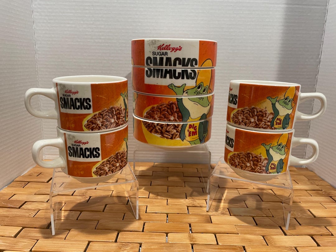 Kellogg’s Sugar Smacks Cereal Bowls & Cups Set - Etsy