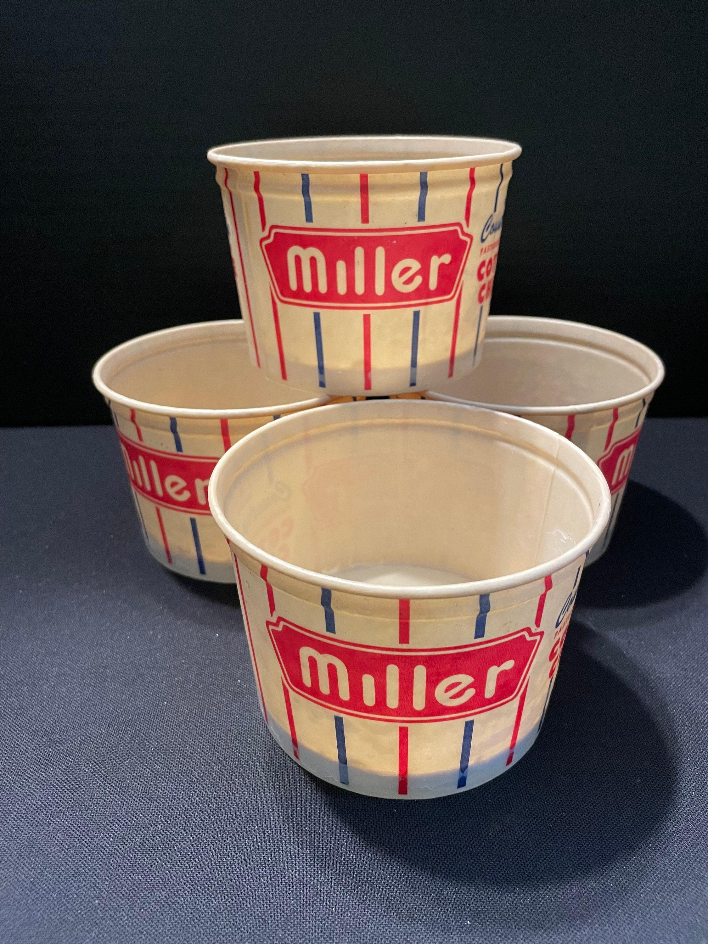 1928 Miller Cottage Cheese Containers - Etsy
