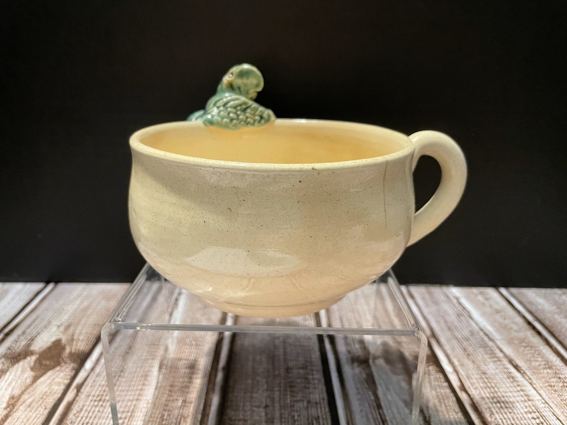 1994 Handmade Large Cup With Tortoise - Etsy