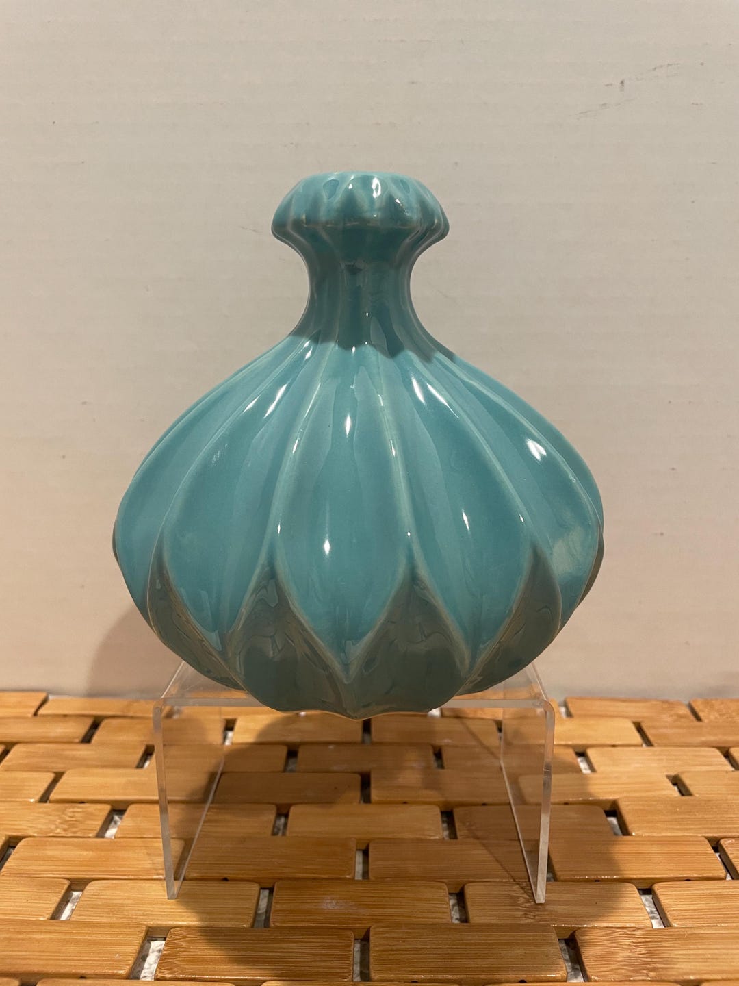 Vintage Ceramic Fat, Squatty Vase - Etsy