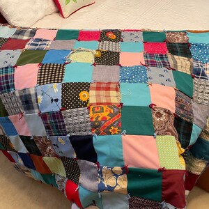 Vintage Handmade Patchwork Quilt - Etsy