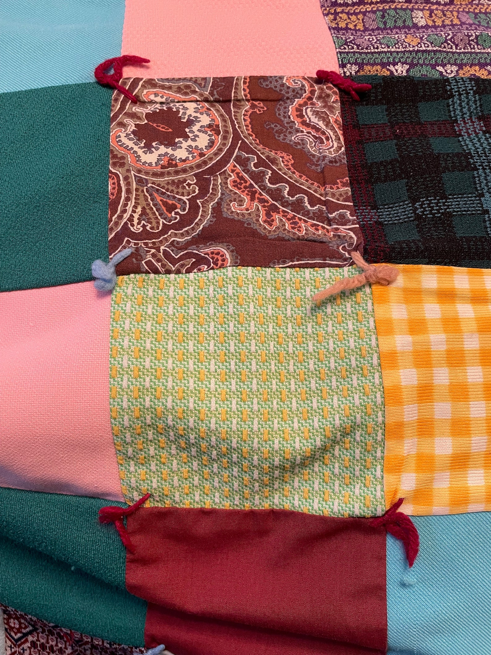 Vintage Handmade Patchwork Quilt - Etsy