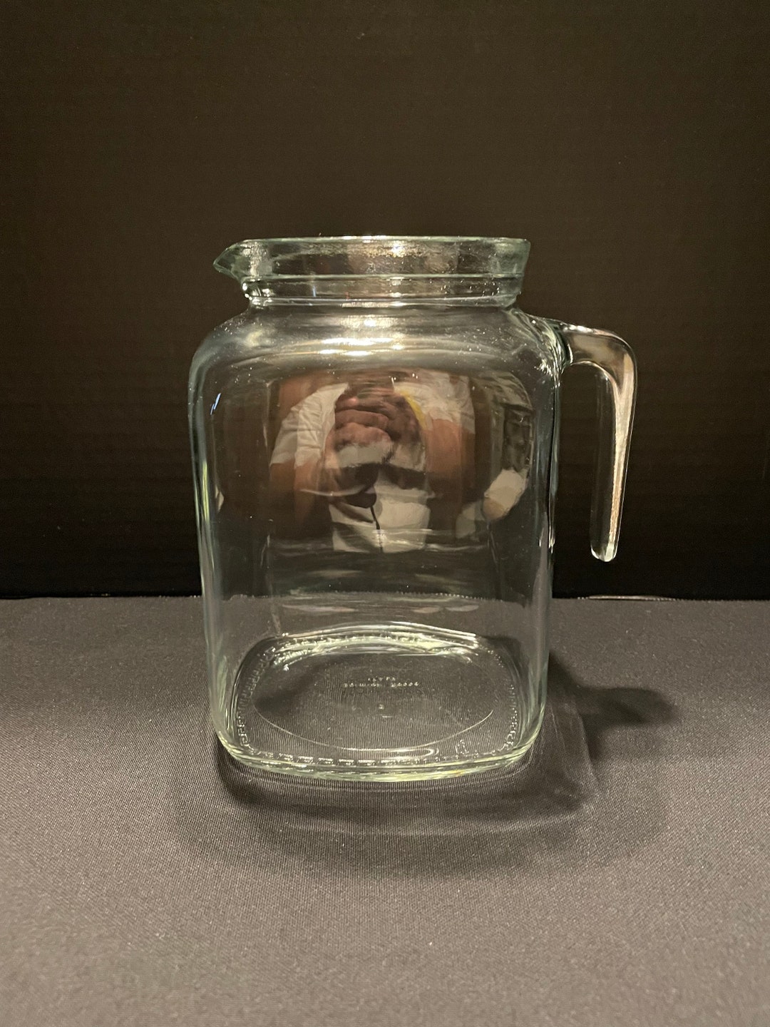 Vintage Bormioli Rocco Italian Glass Pitcher - Etsy