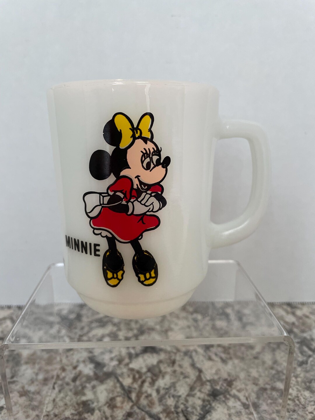 Vintage Anchor Hocking Minnie Mouse Coffee Cup - Etsy