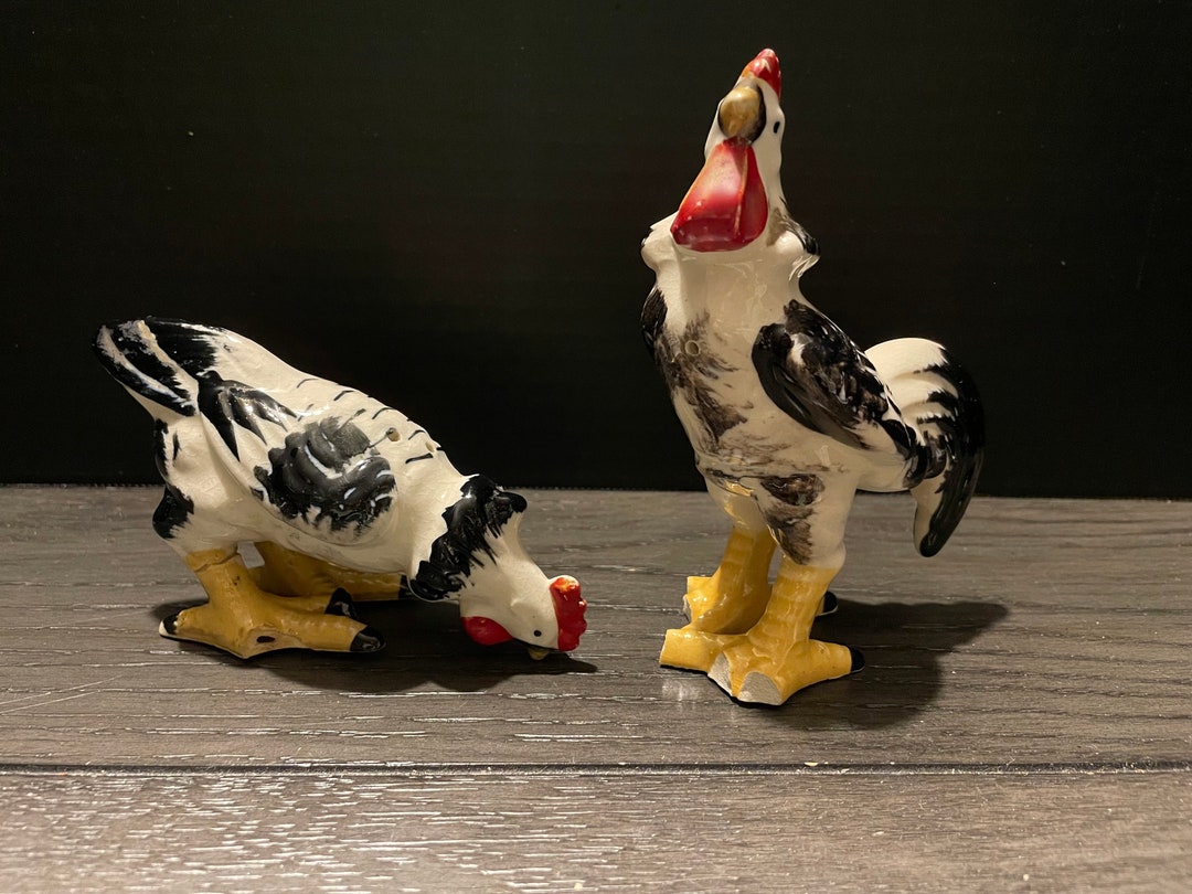 Vintage Rooster Shakers - Etsy