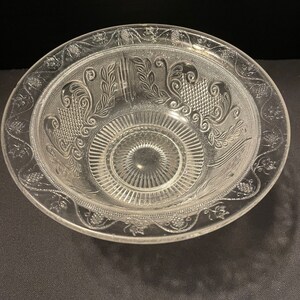 Vintage EAPG Rochelle Glass Compote Bowl - Etsy
