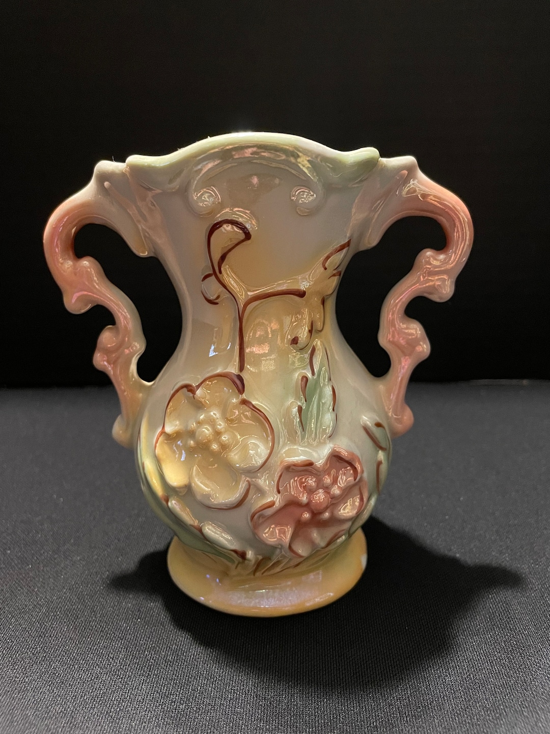 Vintage Lusterware Vase From Brazil - Etsy
