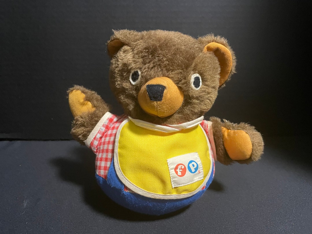 1970's Fisher Price Rolly Polly Bear - Etsy