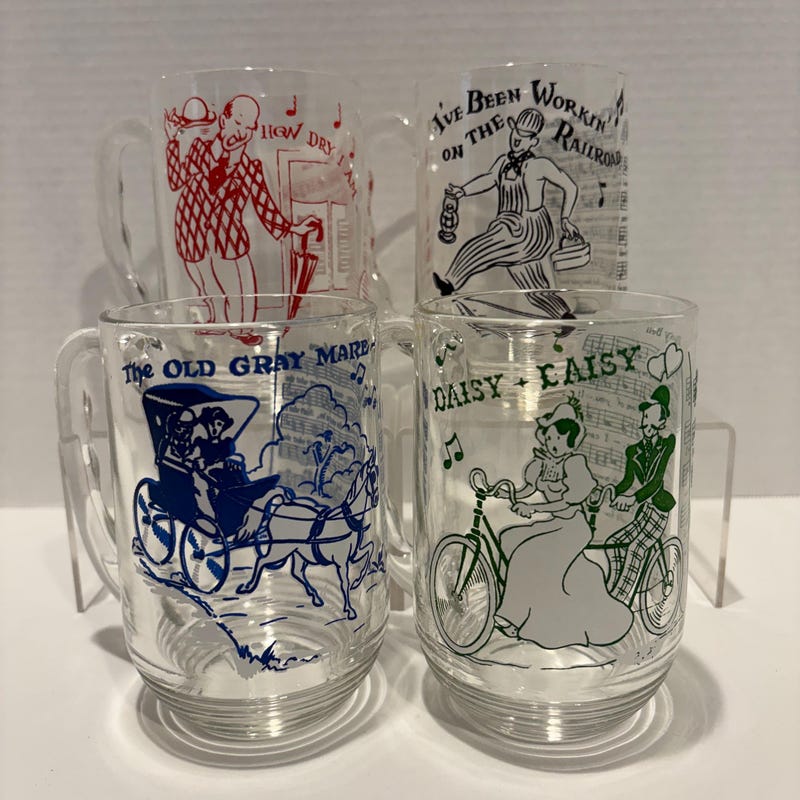 Vintage Hazel Atlas Mugs - Etsy