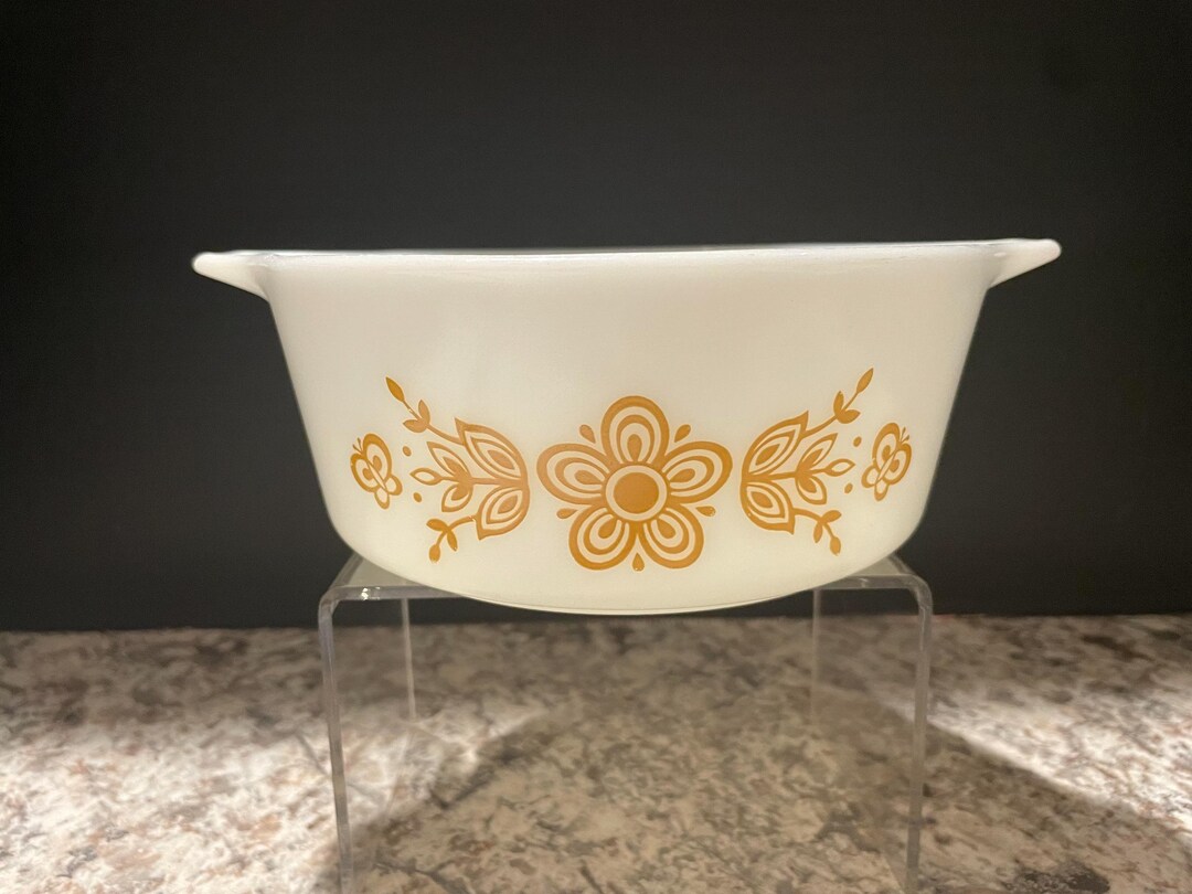 Vintage Pyrex Butterfly Gold Butterfly Bowl #472 - Etsy