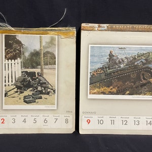 RARE 1944 WW2 Wall Calendar in Italian - Etsy