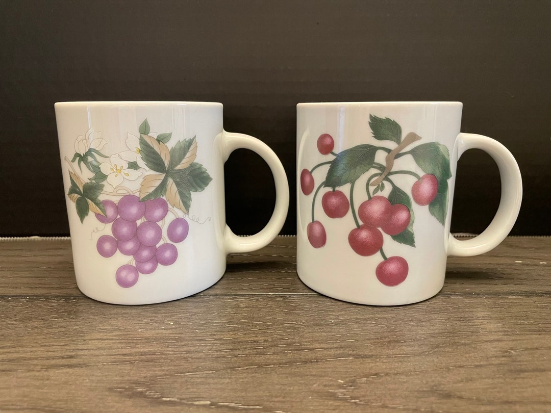 Vintage Fruit Coffee Cups - Etsy