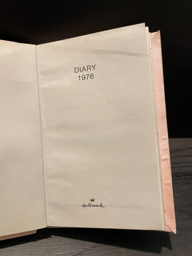 1976 Hallmark Diary - Etsy