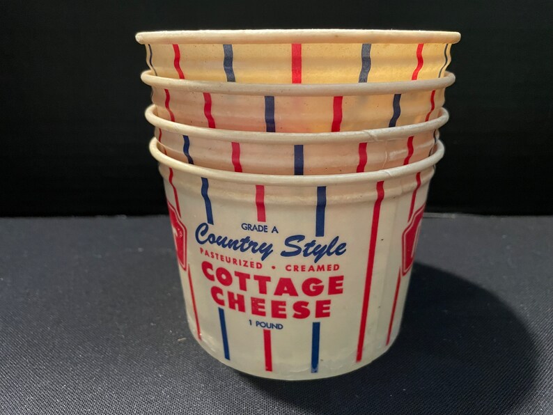 1928 Miller Cottage Cheese Containers - Etsy