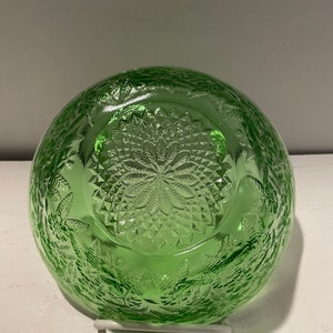 Vintage Indiana Glass Pineapple & Floral Bowl - Etsy