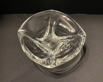 Vintage Heavy Ashtray Clear Glass / Crystal - Etsy