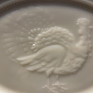 Vintage Anchor Hocking Milk Glass Turkey Platter - Etsy