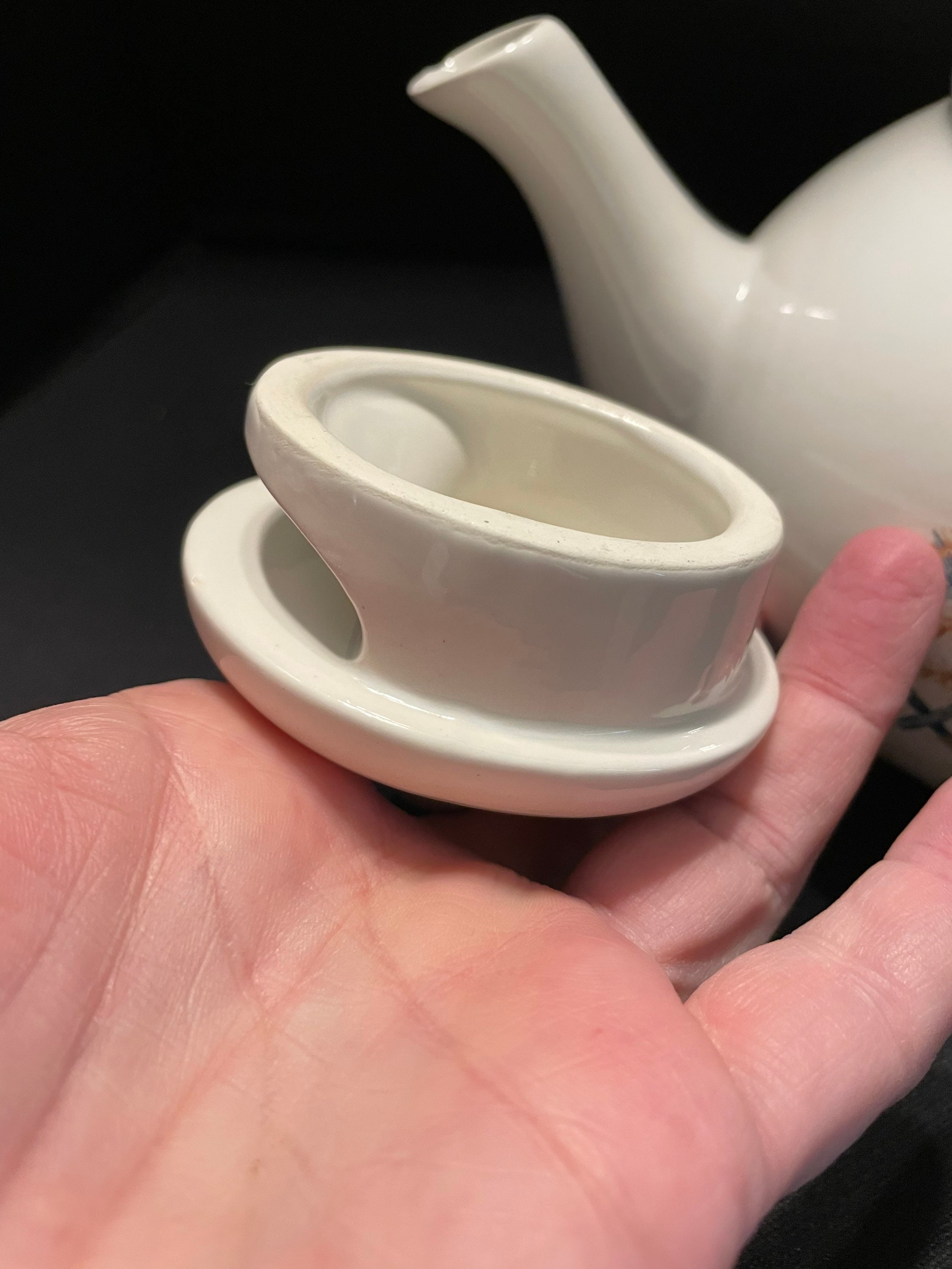 Vintage Fat Squatty Fruit Basket Teapot - Etsy