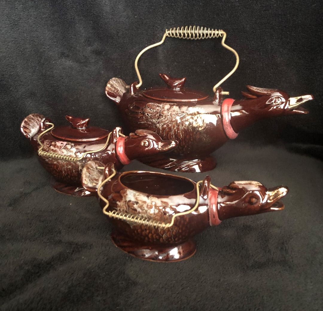 Ensemble Redware Goose/Duck vintage - Etsy France
