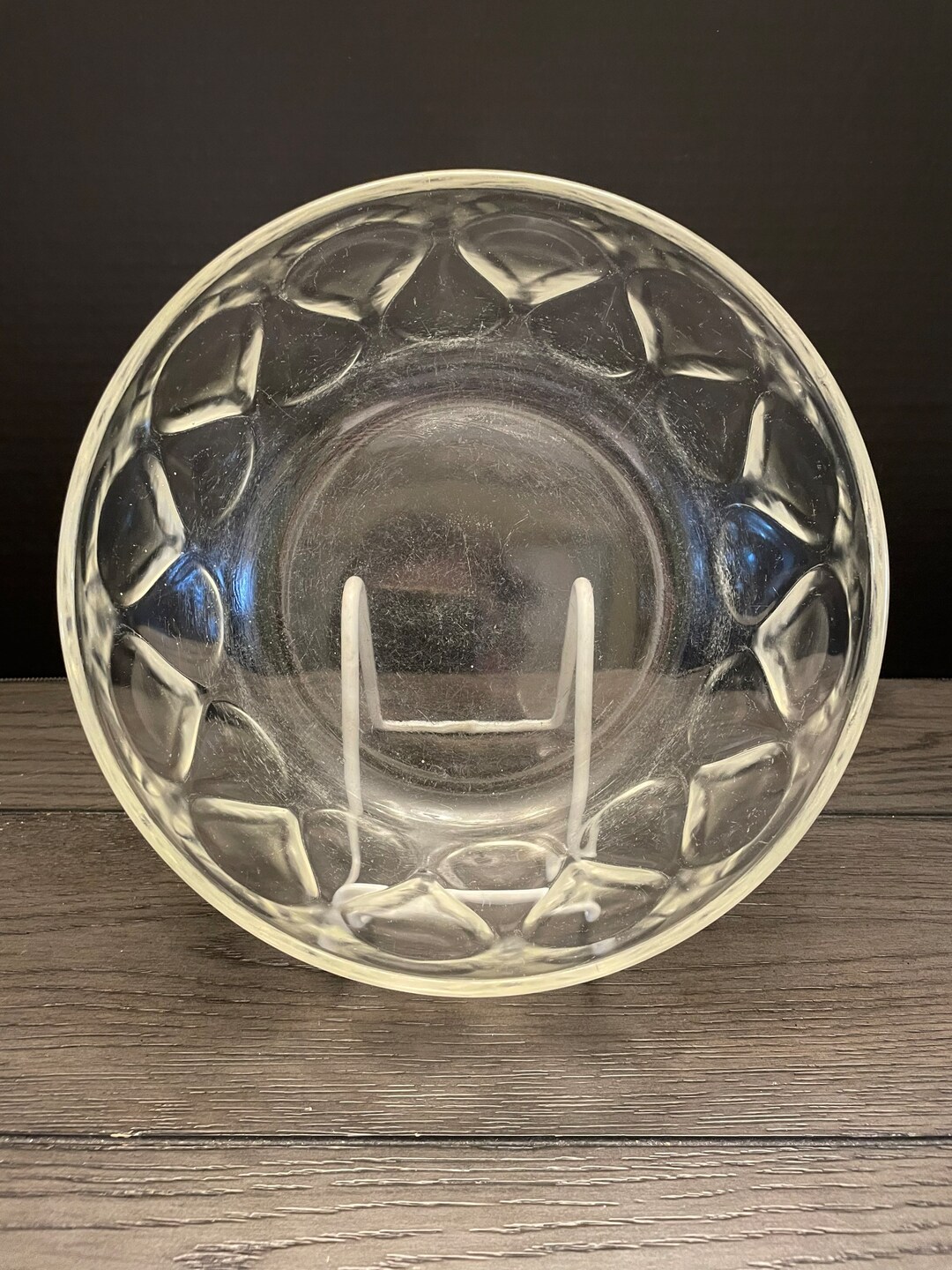 Vintage Pyrex Clear Glass Bowl - Etsy