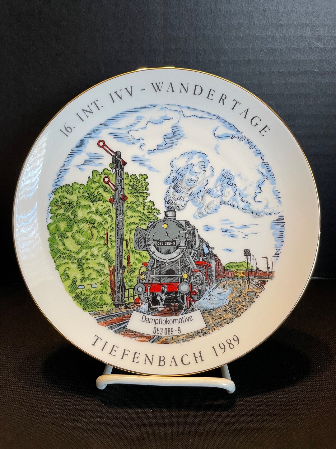 1989 Irene Werner Design Collective Plate - Etsy