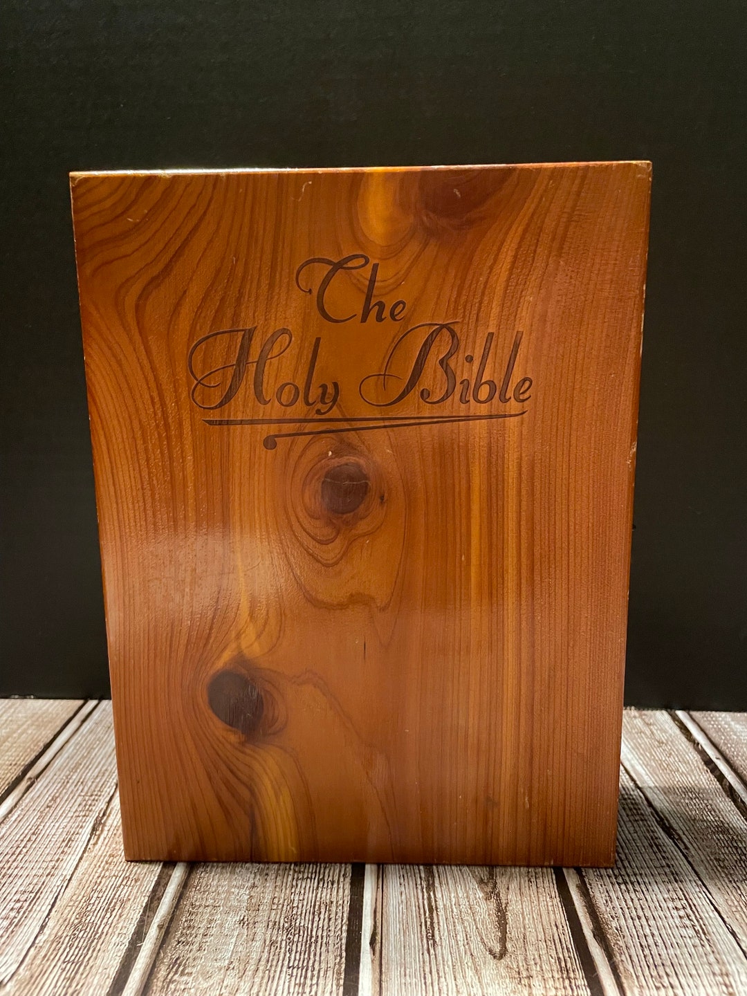 Vintage Union Made Wood Bible Storage Box - Etsy