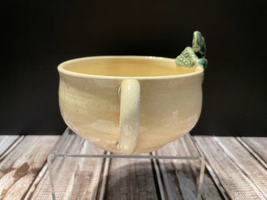 1994 Handmade Large Cup With Tortoise - Etsy
