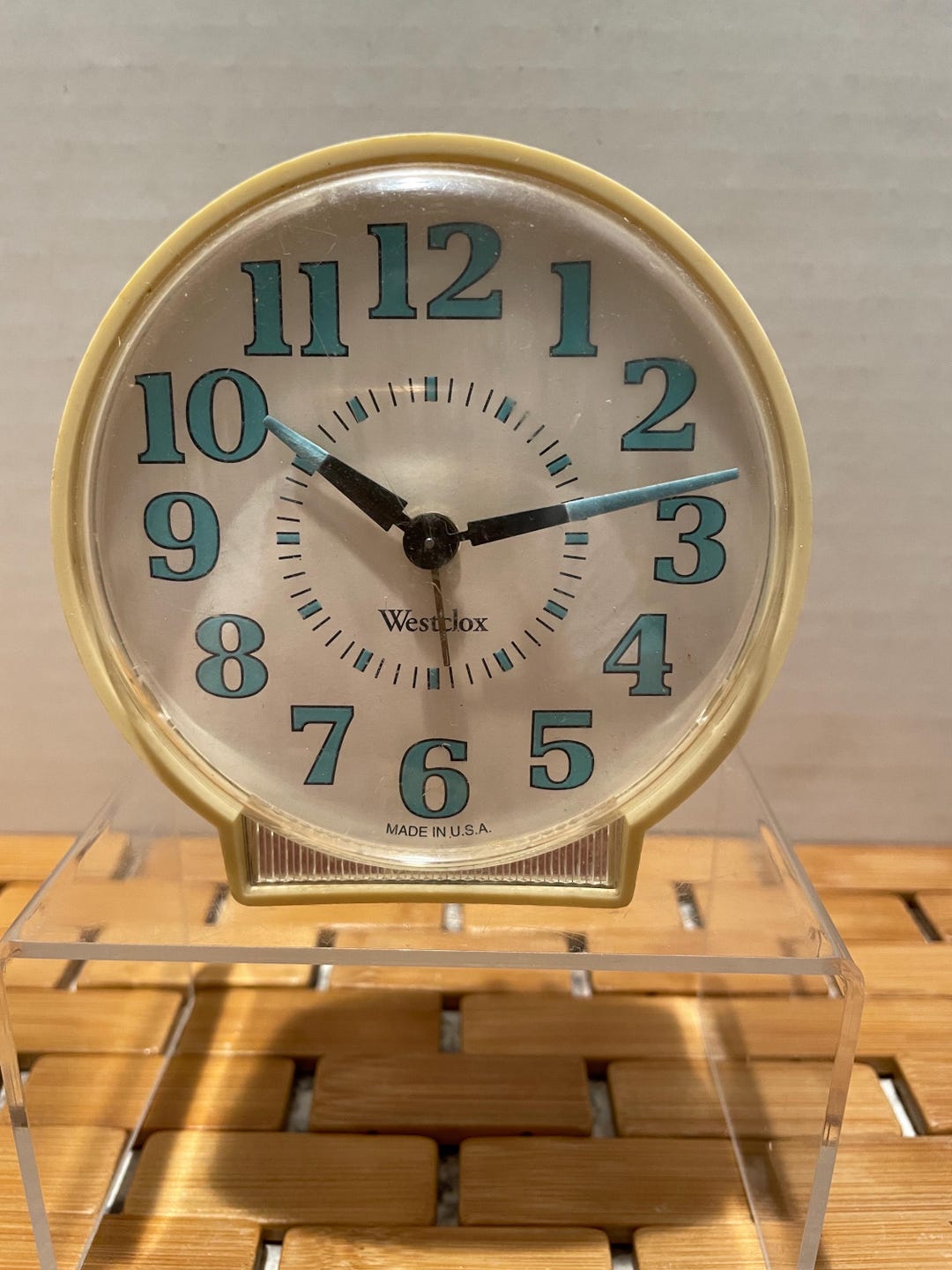Vintage Westclox Windup Table Clock - Etsy