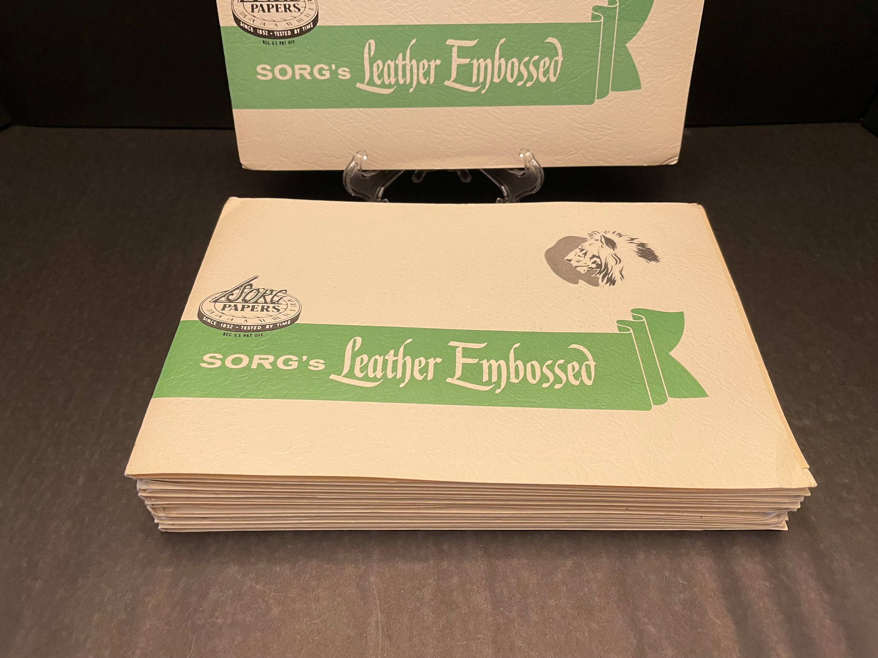 Vintage Salesman Booklet of Leather Embossed Papers - Etsy