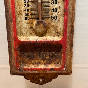 Vintage “standard Oil” Metal Wall Thermometer - Etsy