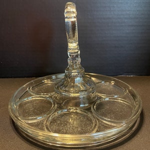 Vintage L.E. Smith Glass Beverage Tray - Etsy