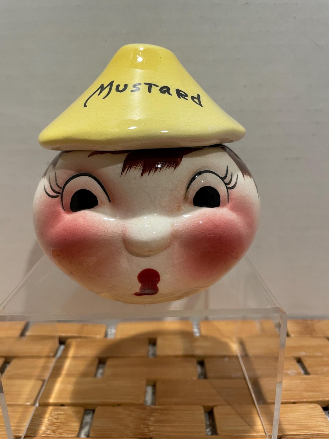 1950’s Deforest of California Boy Mustard Jar - Etsy