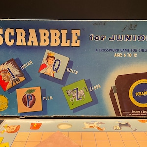 1958 Scrabble for Juniors Game - Etsy