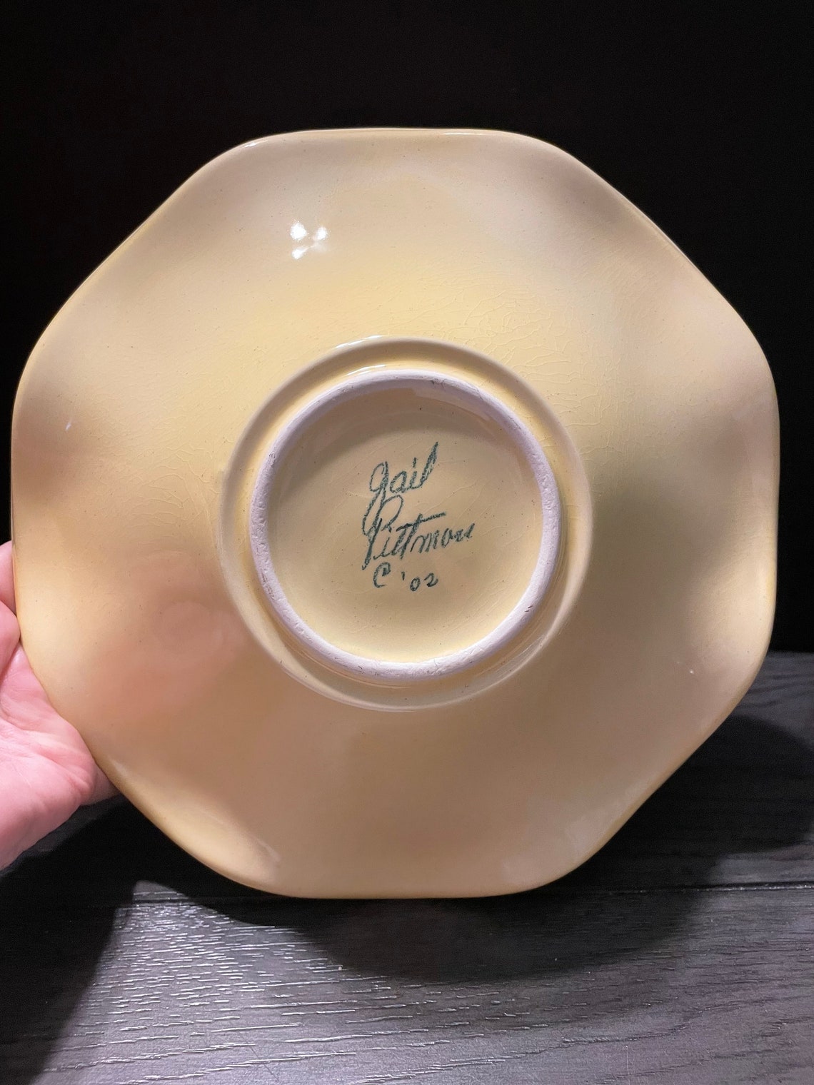 2002 Gail Pittman Pottery Bowl - Etsy