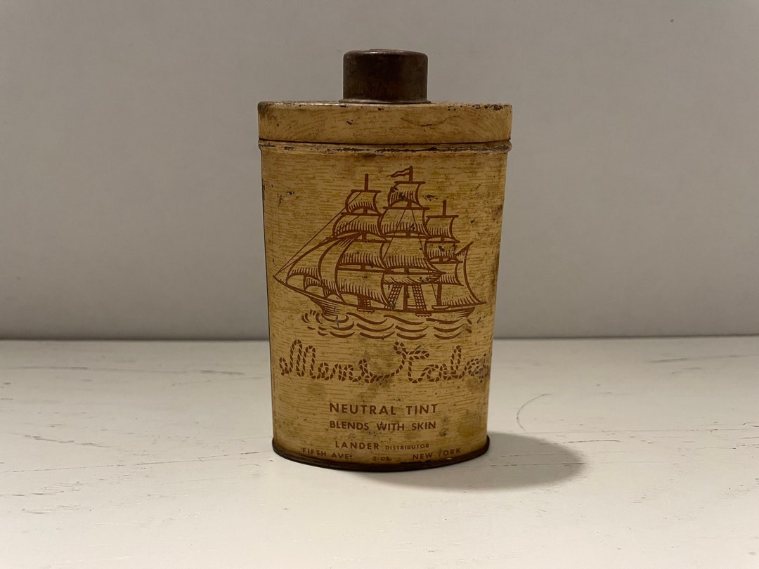 Vintage Men's Talc Tin - Etsy