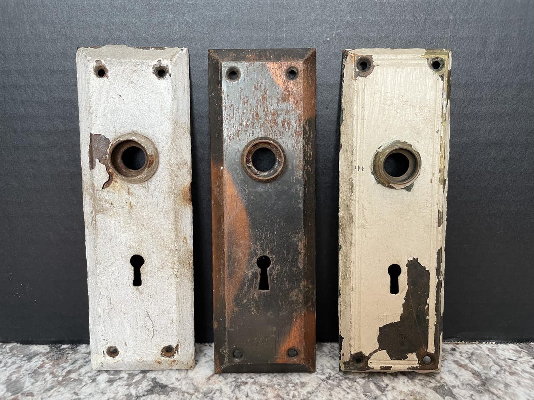 Vintage Door Knob/key Plates - Etsy