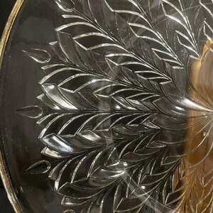 Vintage Large Clear Glass Platter - Etsy