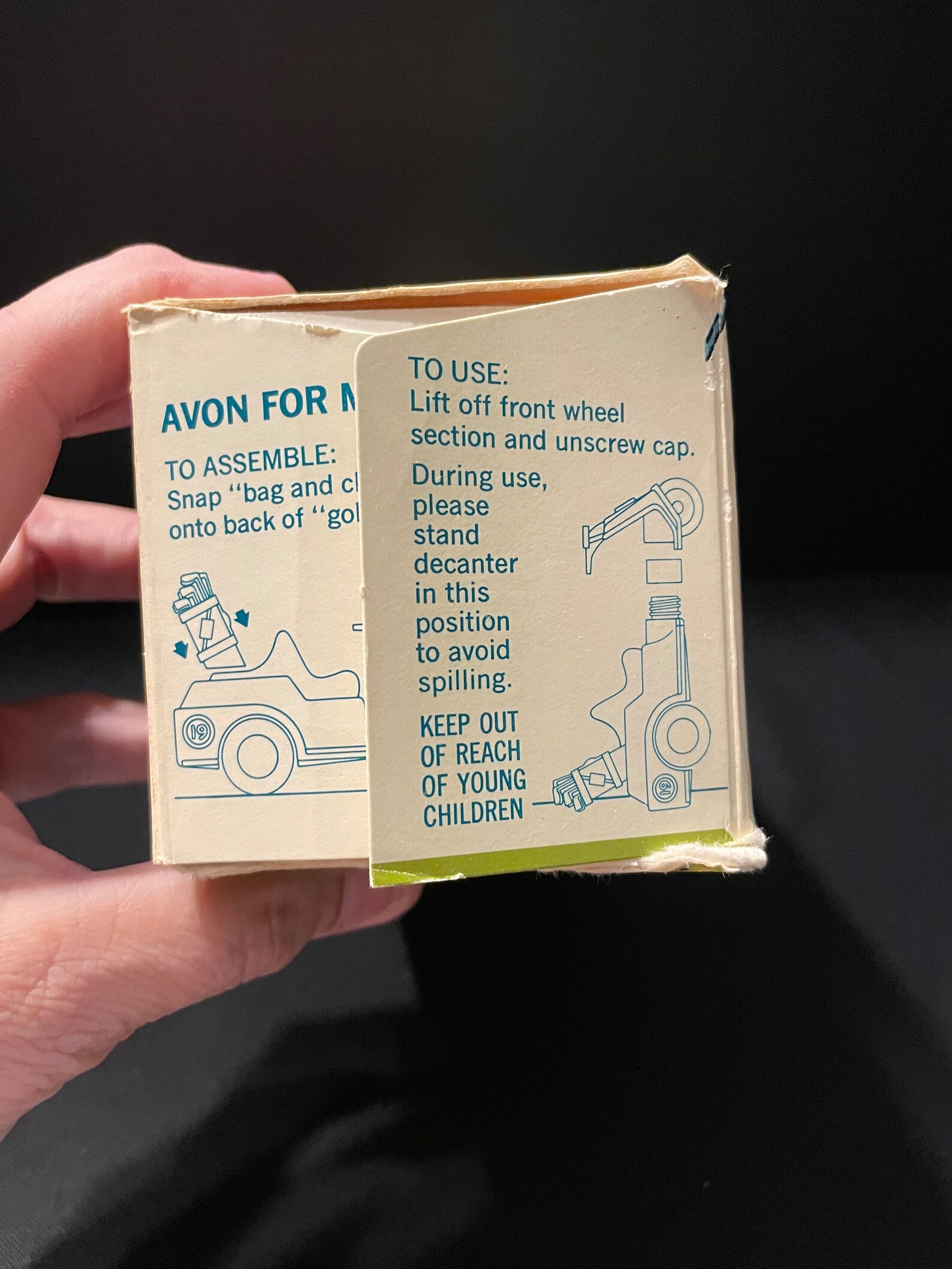 1980's avon Open Golf Cart After Shave Bottle - Etsy